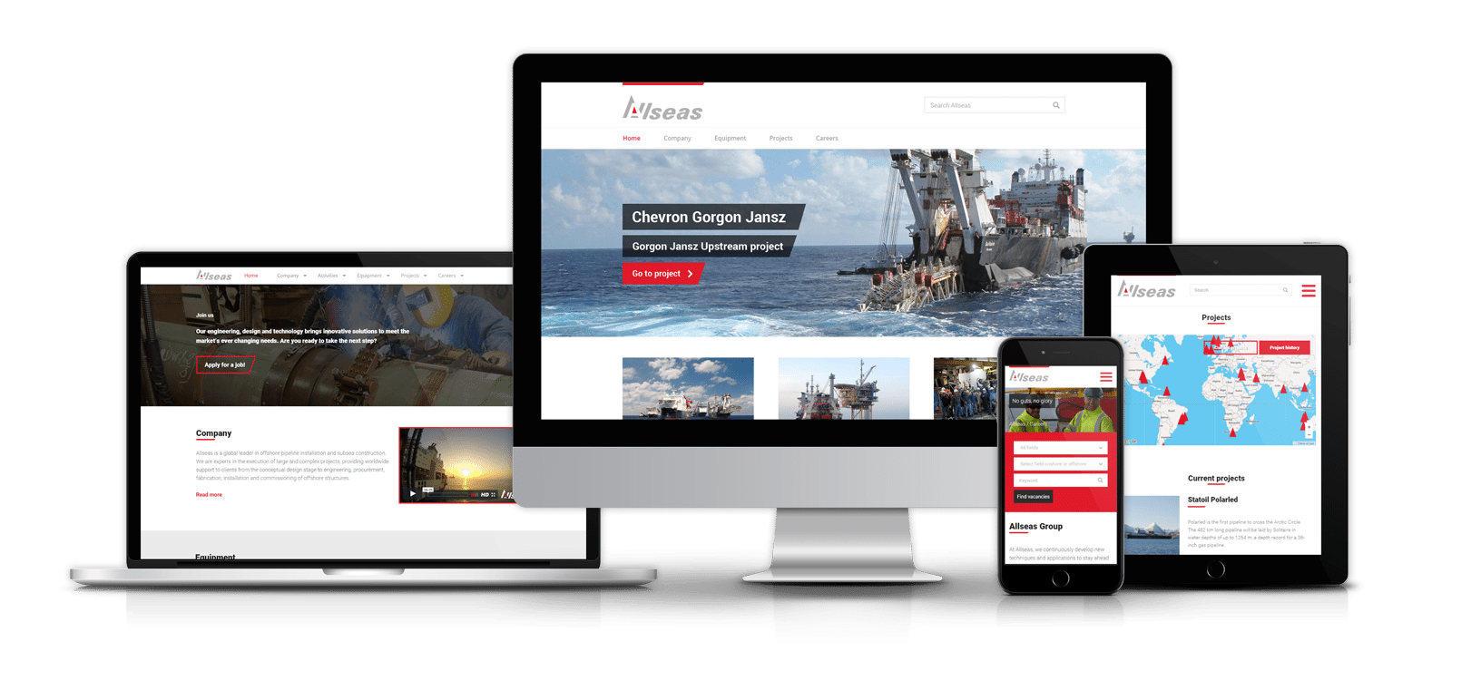 Offshore Website Development | Allseas (case study)